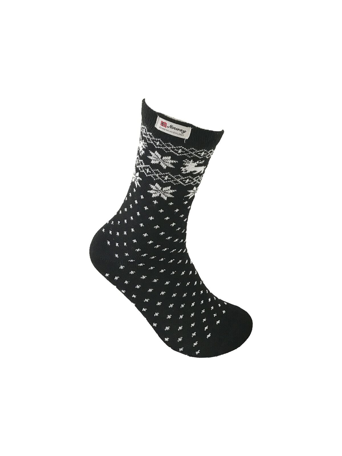 Black socks with norwegian patternScandinavian Explorer