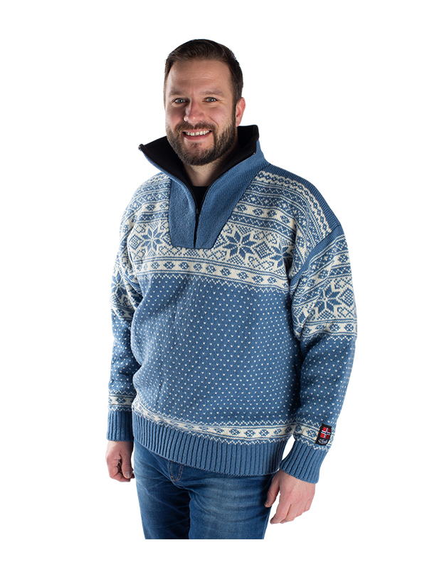 Nordlys snow crystal unisex in blue