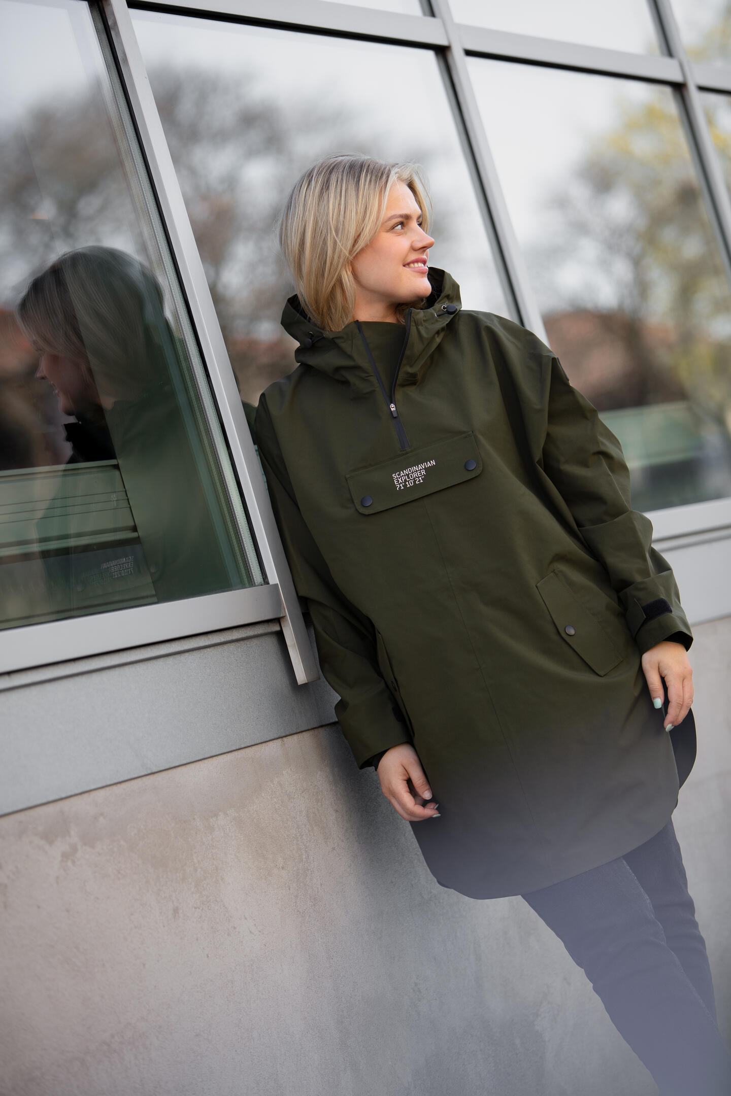 Rain poncho oliveScandinavian Explorer